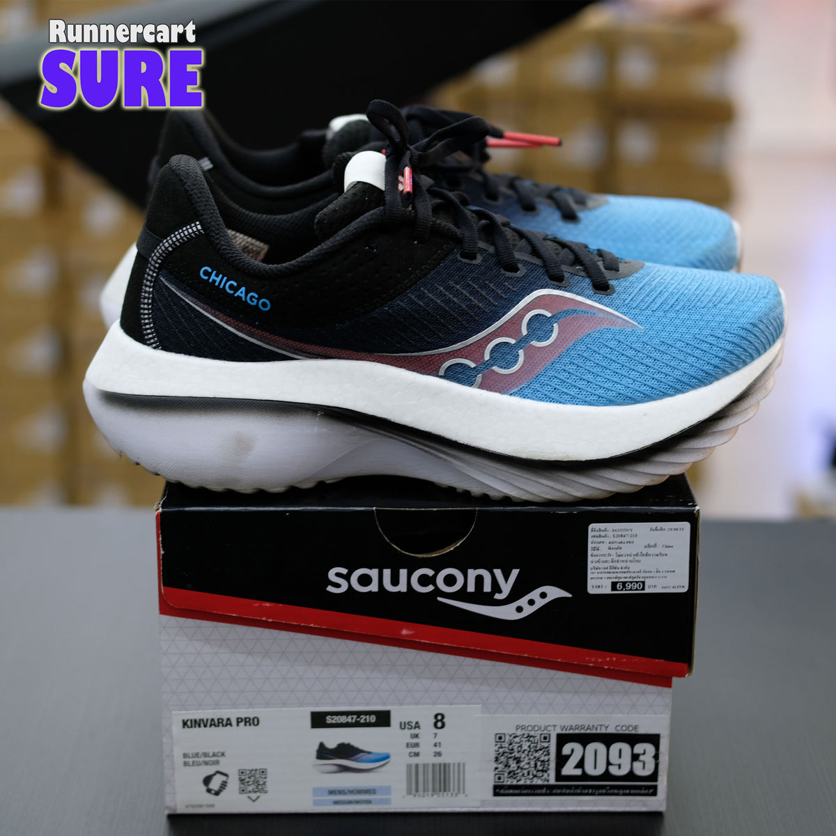 Sure_Saucony Kinvara Pro Blue / Black (Chicago) Size 8 US – RUNNERCART