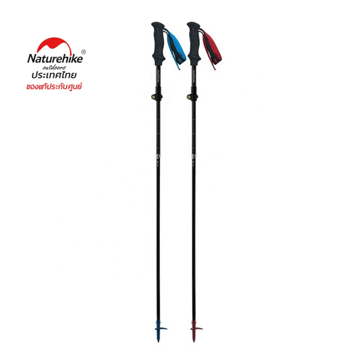 NATUREHIKE ALL CARBON 5-NODE ADJUSTABLE FOLDING TREKKING POLE #ST07 (1 ...